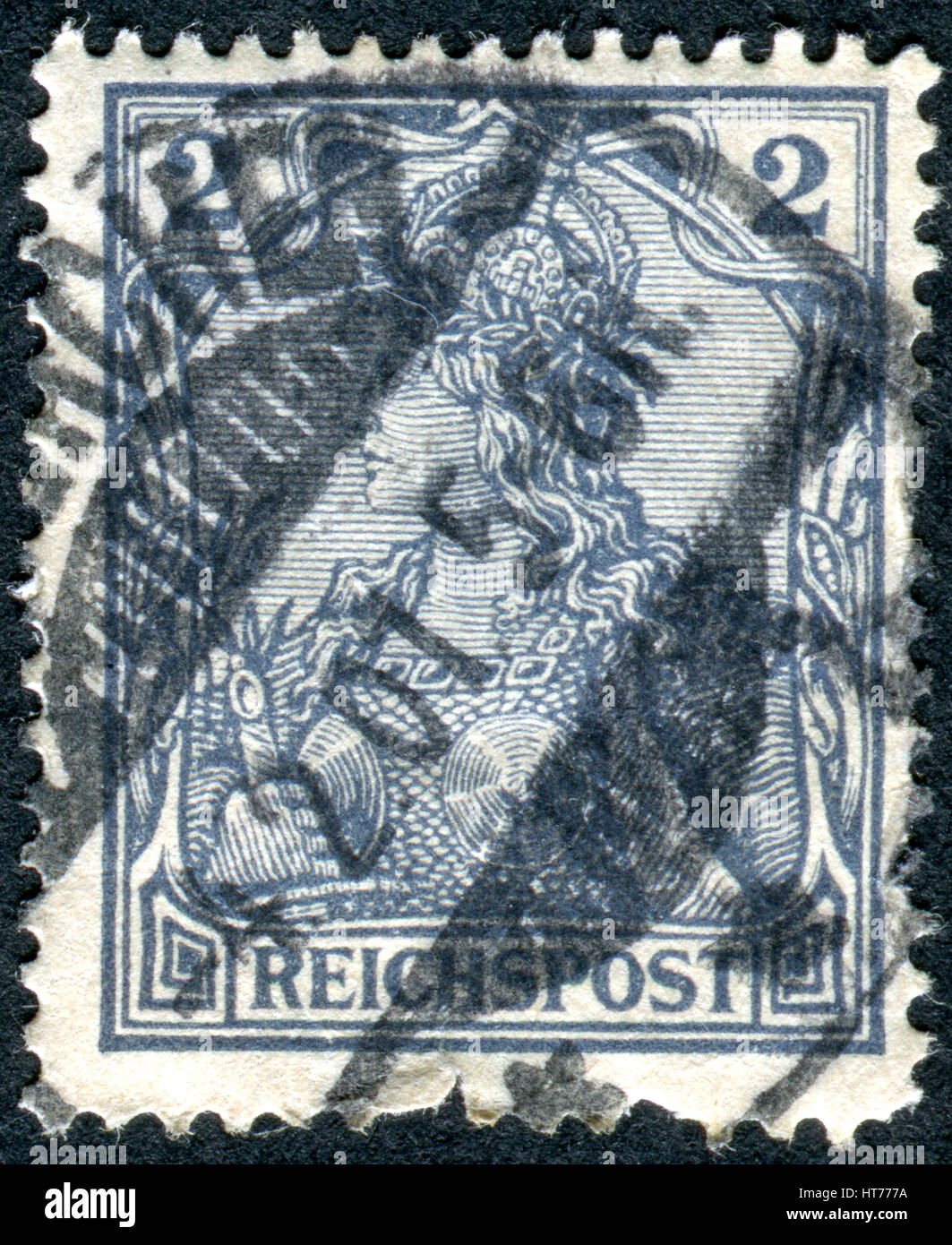 GERMANY - CIRCA 1900: A stamp printed in Germany (Deutsches Reich ...