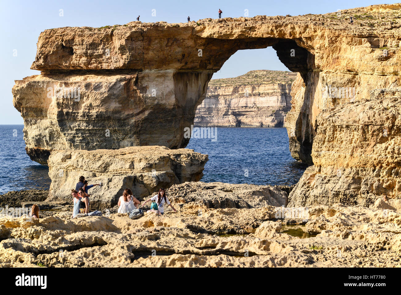 Azure Window Natural Rock Arch - Malta Stock Photo - Alamy
