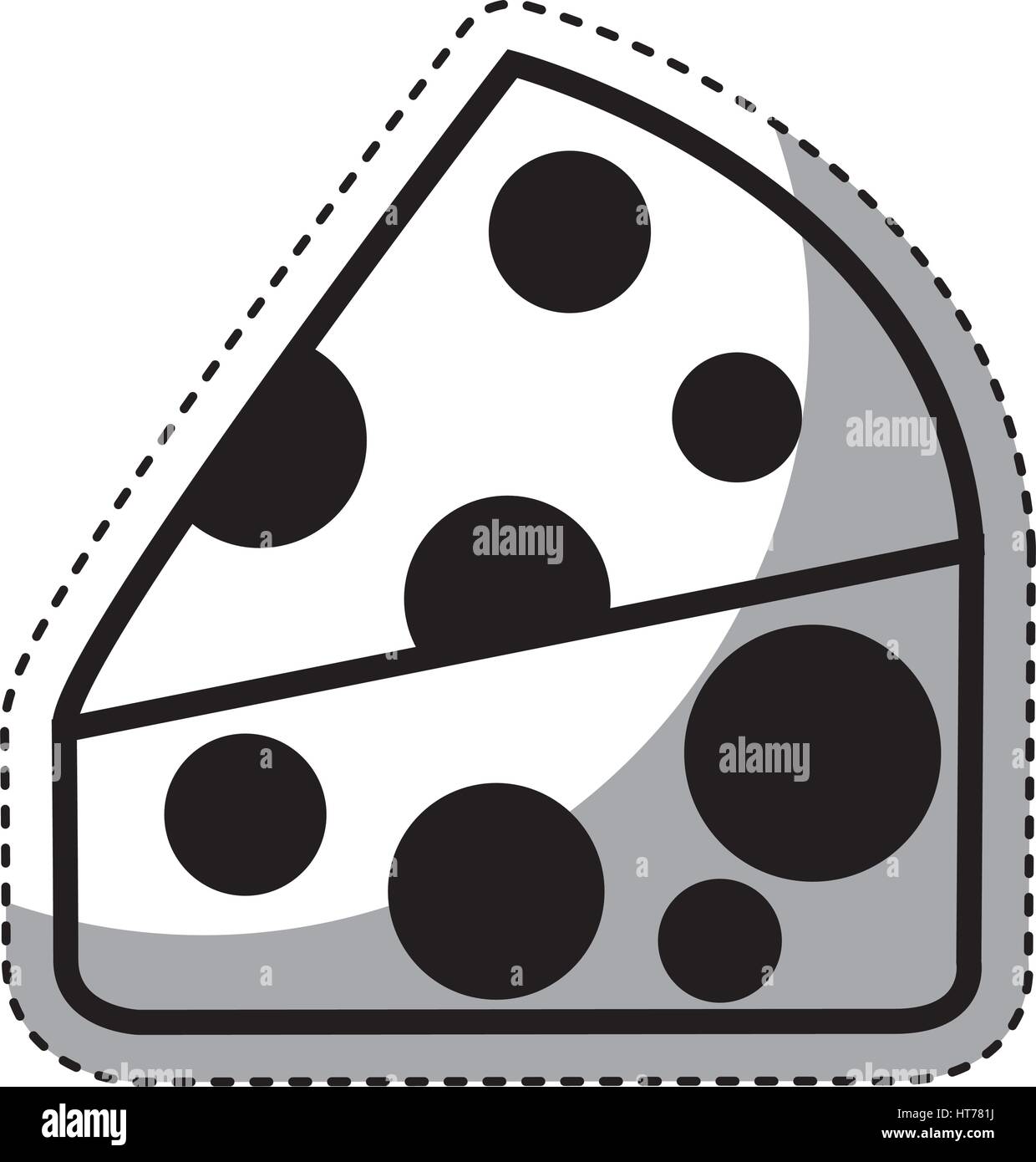 cheese portion isolated icon Stock Vector Image & Art - Alamy