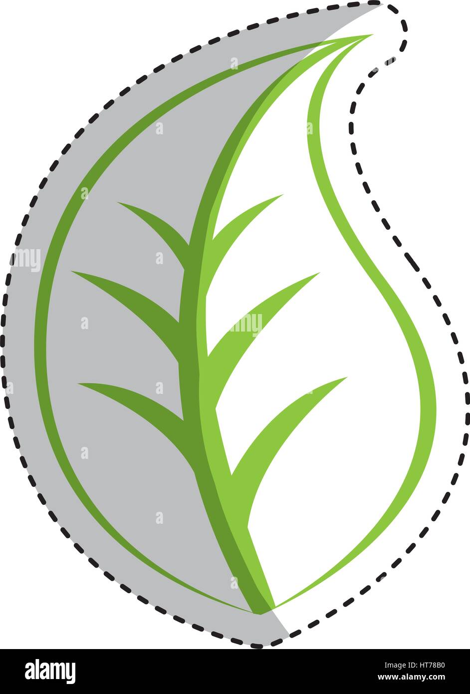 leaf plant ecology symbol Stock Vector Image & Art - Alamy