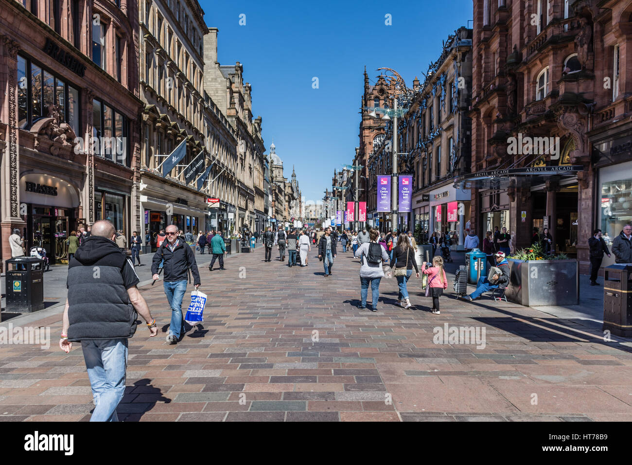 Buchanan street shopping hi-res stock photography and images - Alamy