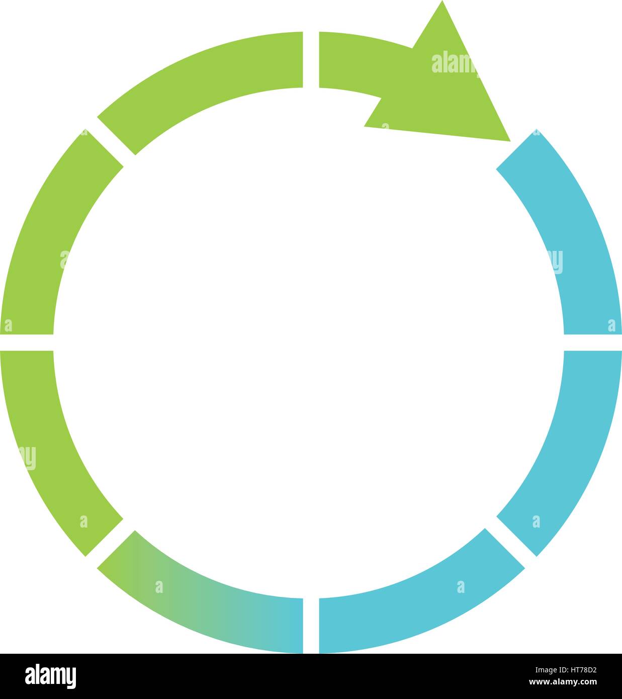 green and blue cycle icon Stock Vector Image & Art - Alamy