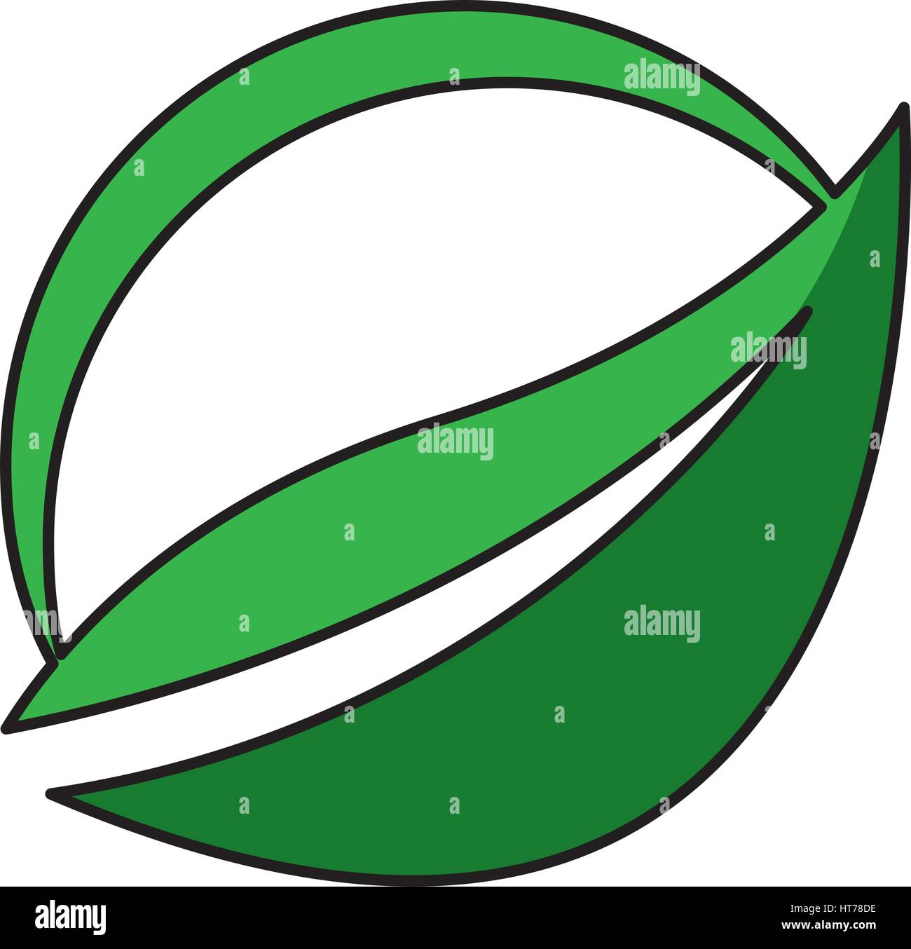 leaf plant ecology symbol Stock Vector Image & Art - Alamy