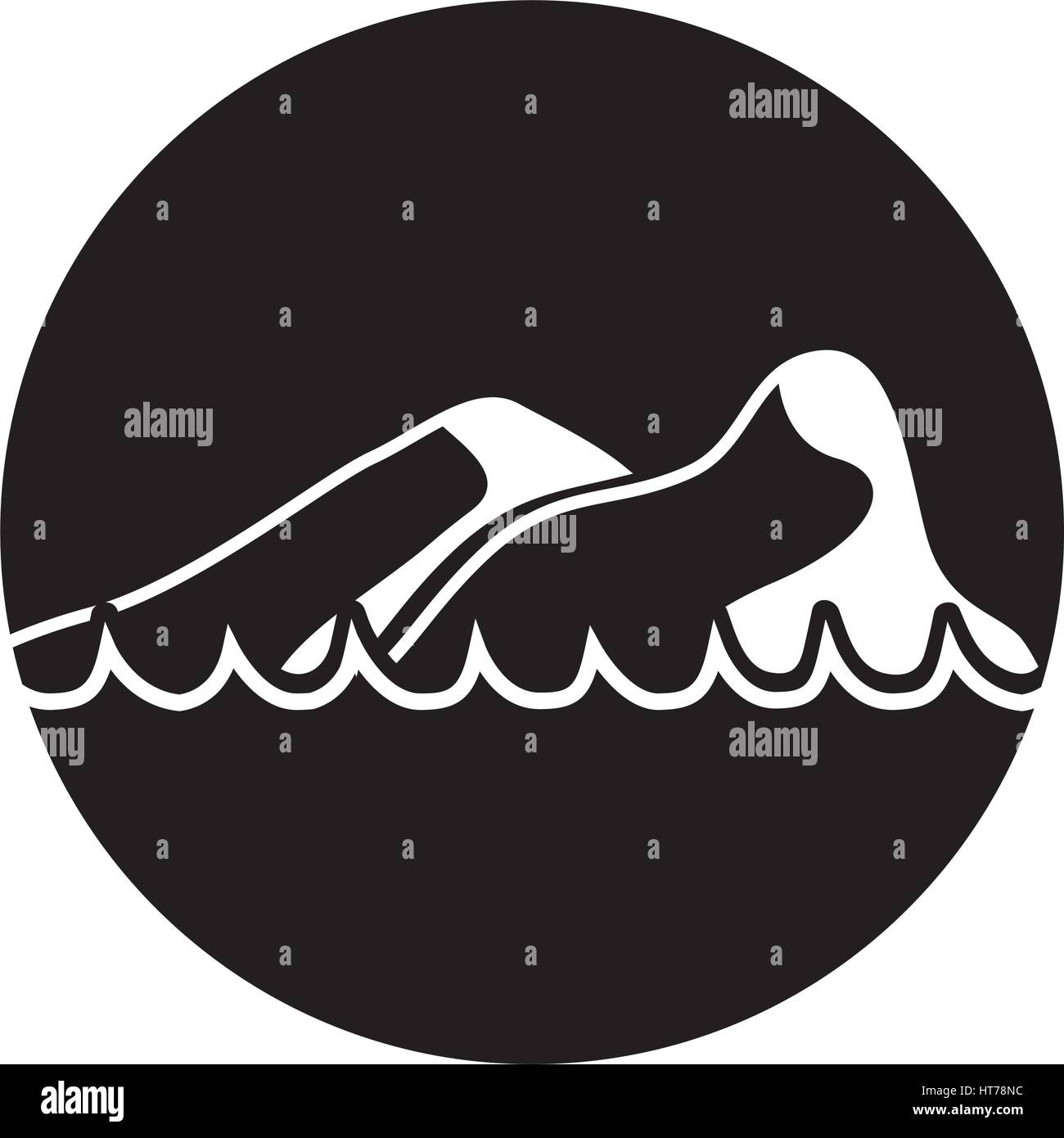 sea waves isolated icon Stock Vector Image & Art - Alamy