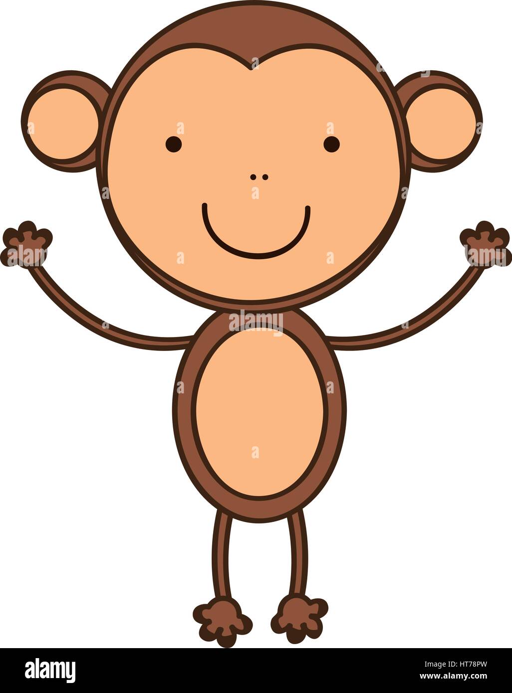 Cute adorable cheeky standing Stock Vector Images - Alamy