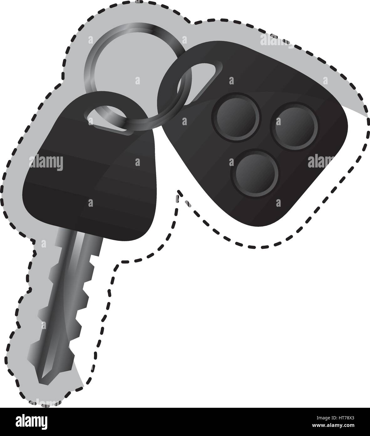 car key silhouette icon Stock Vector Image & Art - Alamy