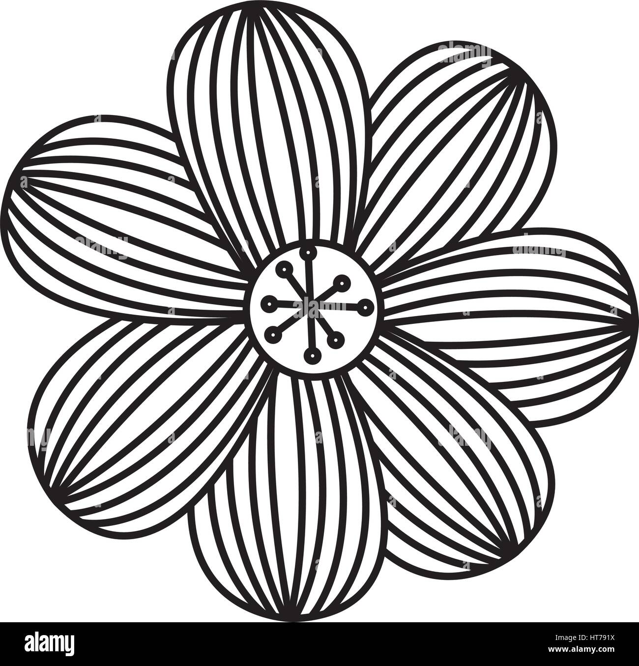 Oval petals Stock Vector Images - Alamy