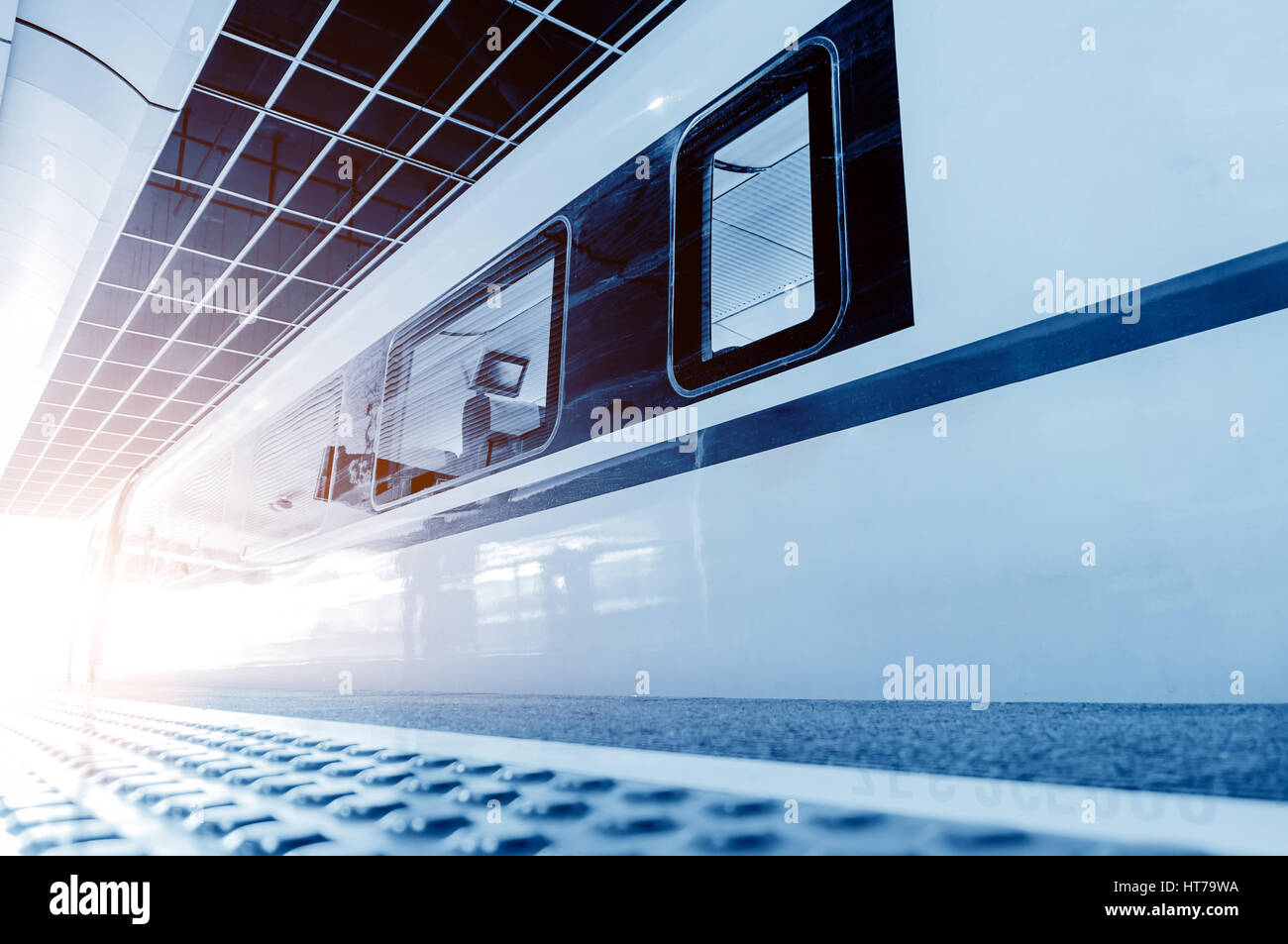 Train stops hi-res stock photography and images - Alamy