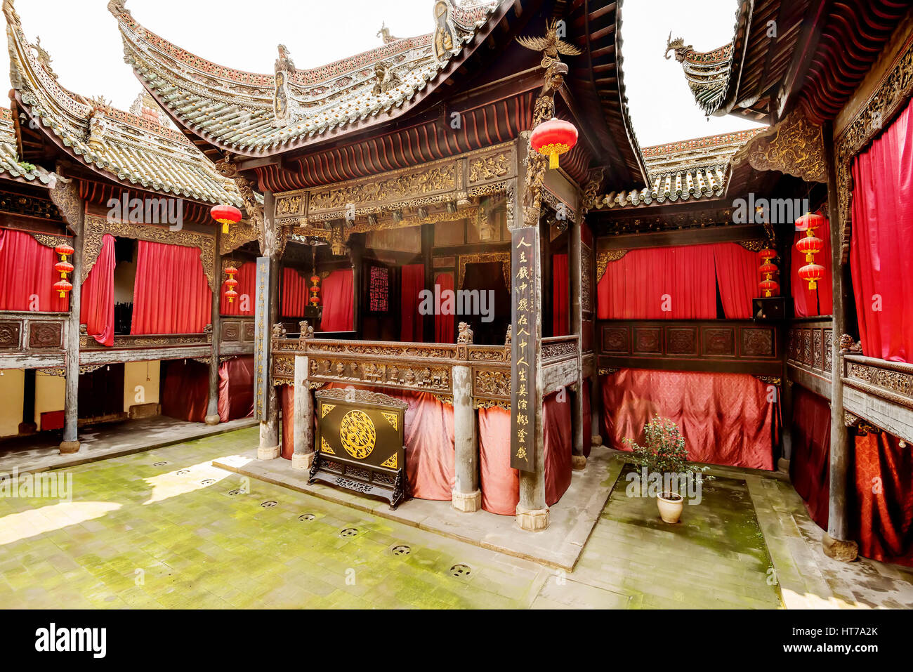 Chinese traditional ancient stage Stock Photo - Alamy