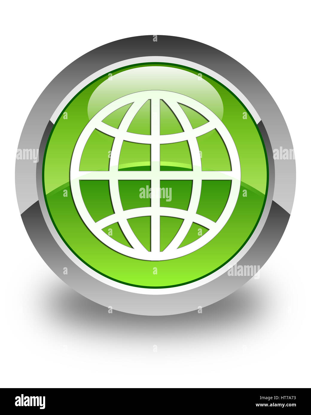 Green globe icon hi-res stock photography and images - Alamy