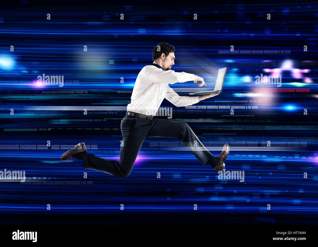 Speed global internet connection Stock Photo - Alamy