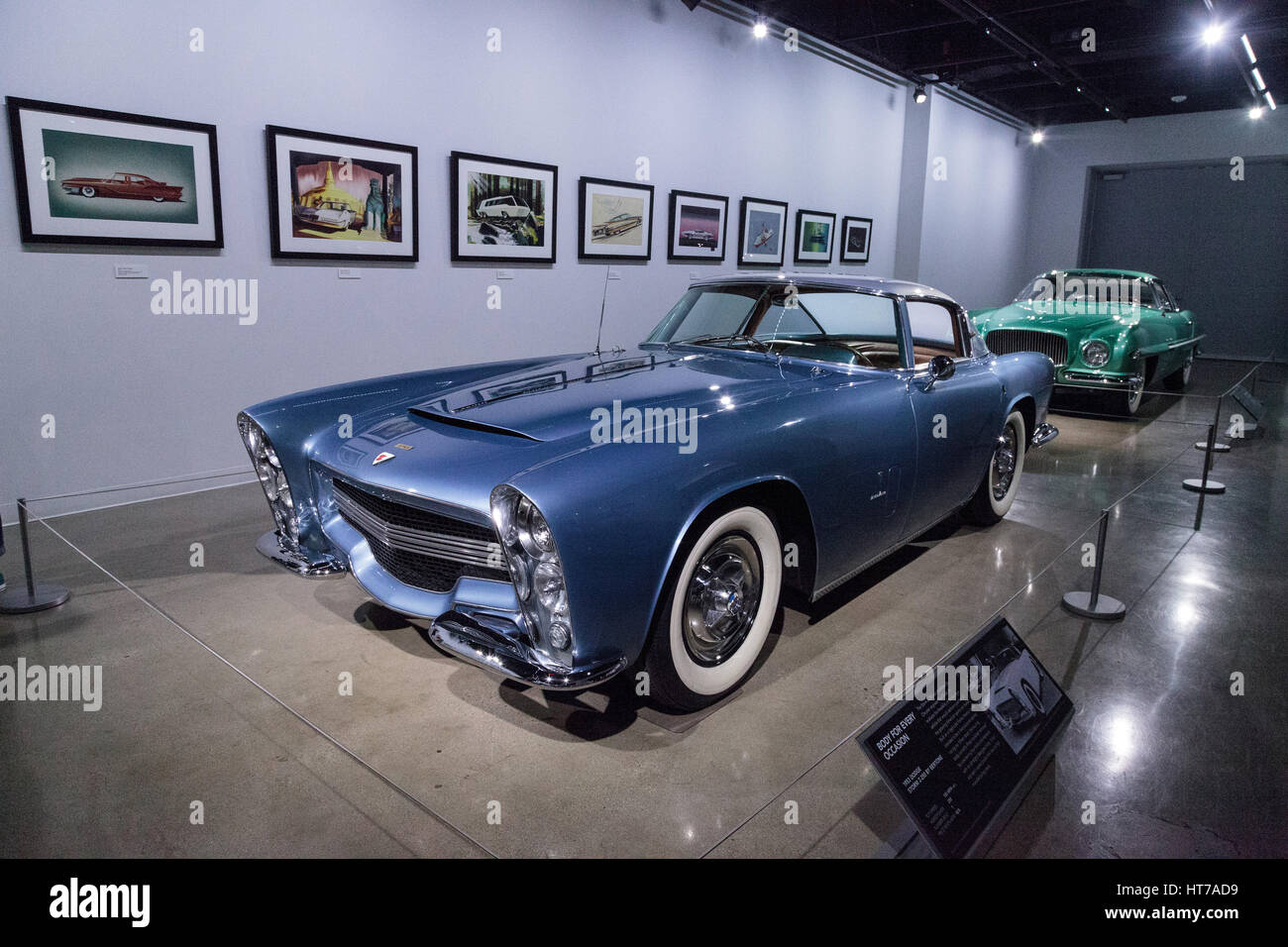 Los Angeles, CA, USA — March 4, 2017: Blue 1953 Dodge Storm Z-250 by ...