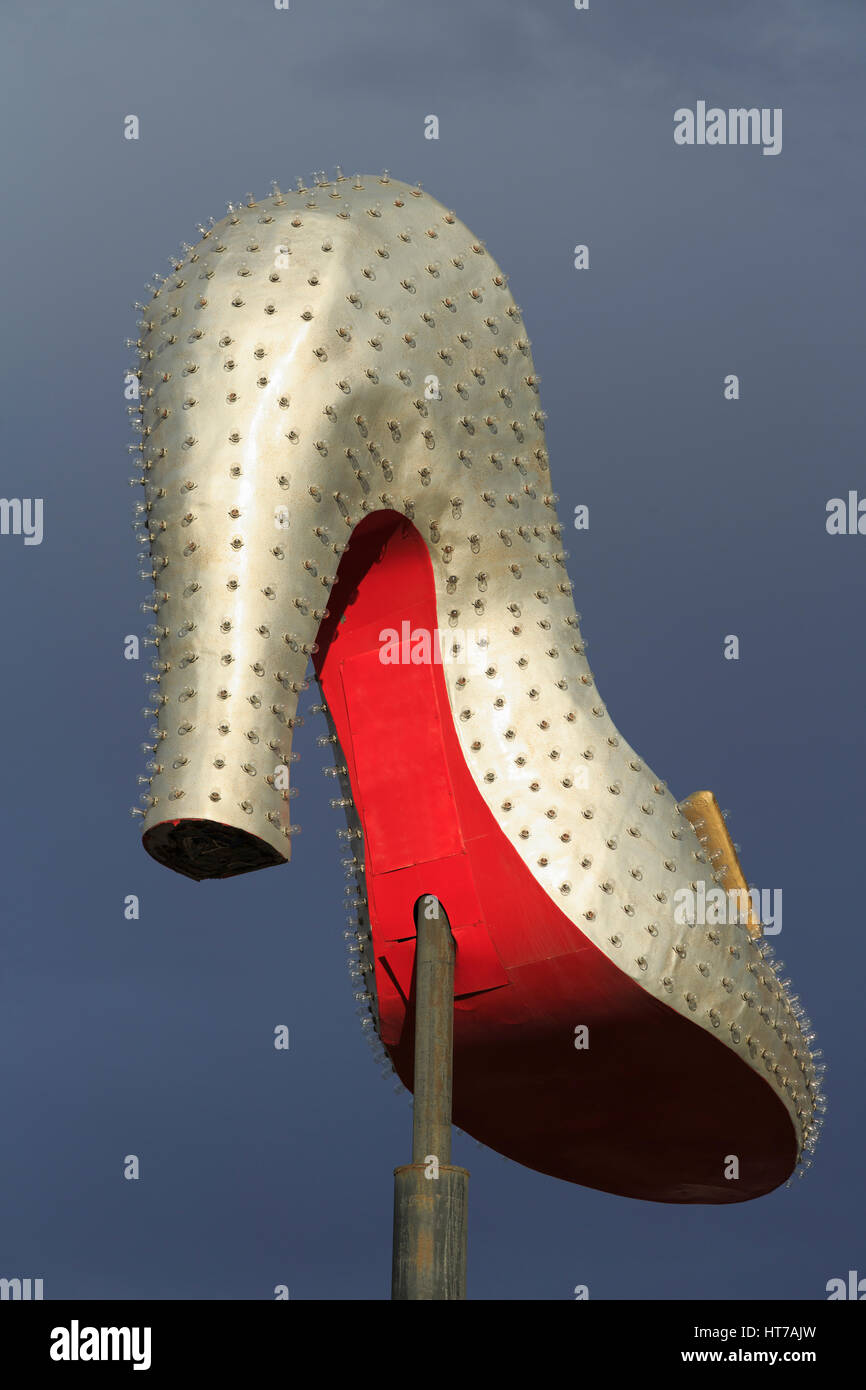 Silver Slipper, Neon Museum, Downtown District, Las Vegas, Nevada, USA ...