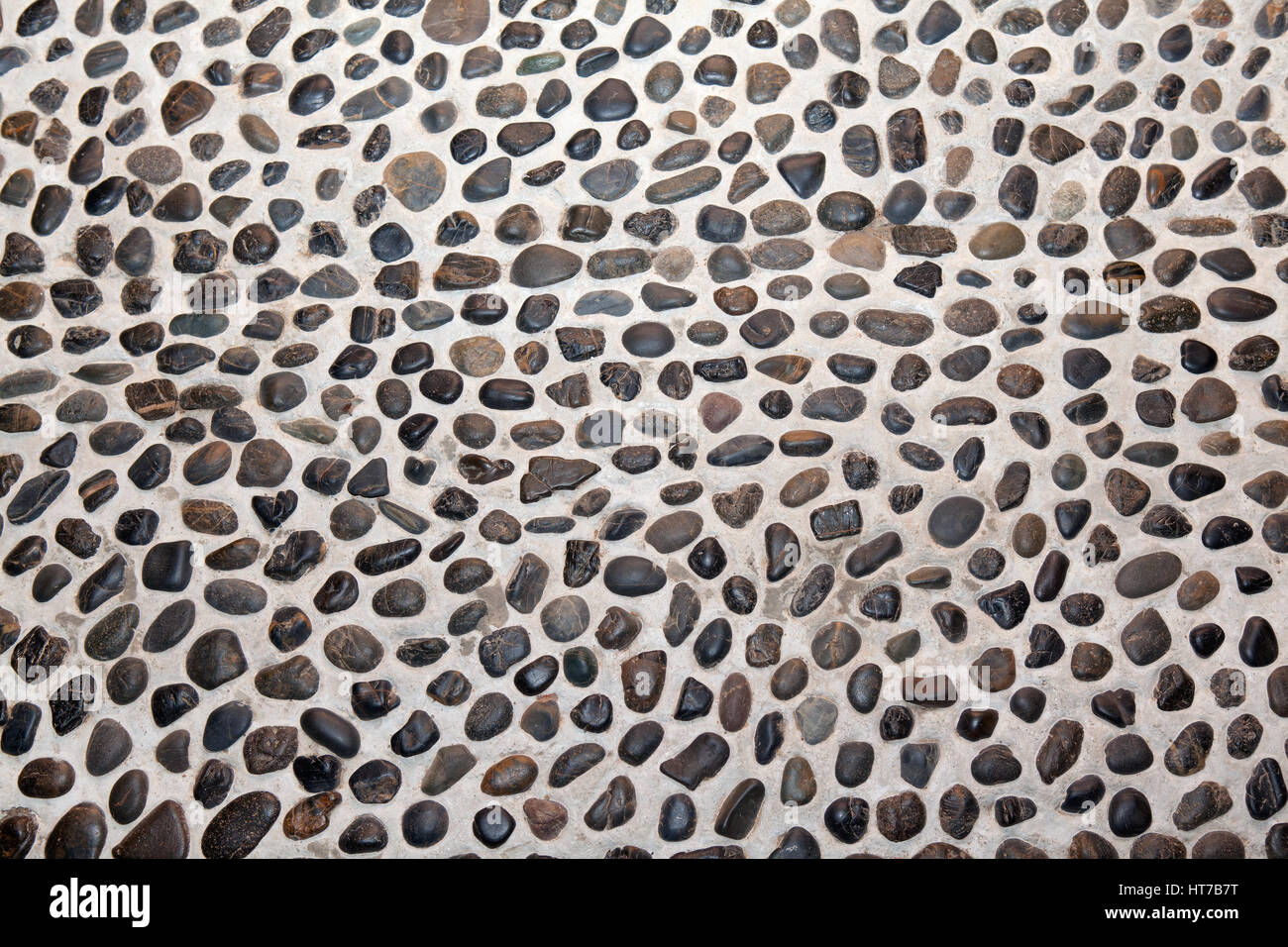 Close up black pebbles floor Stock Photo - Alamy