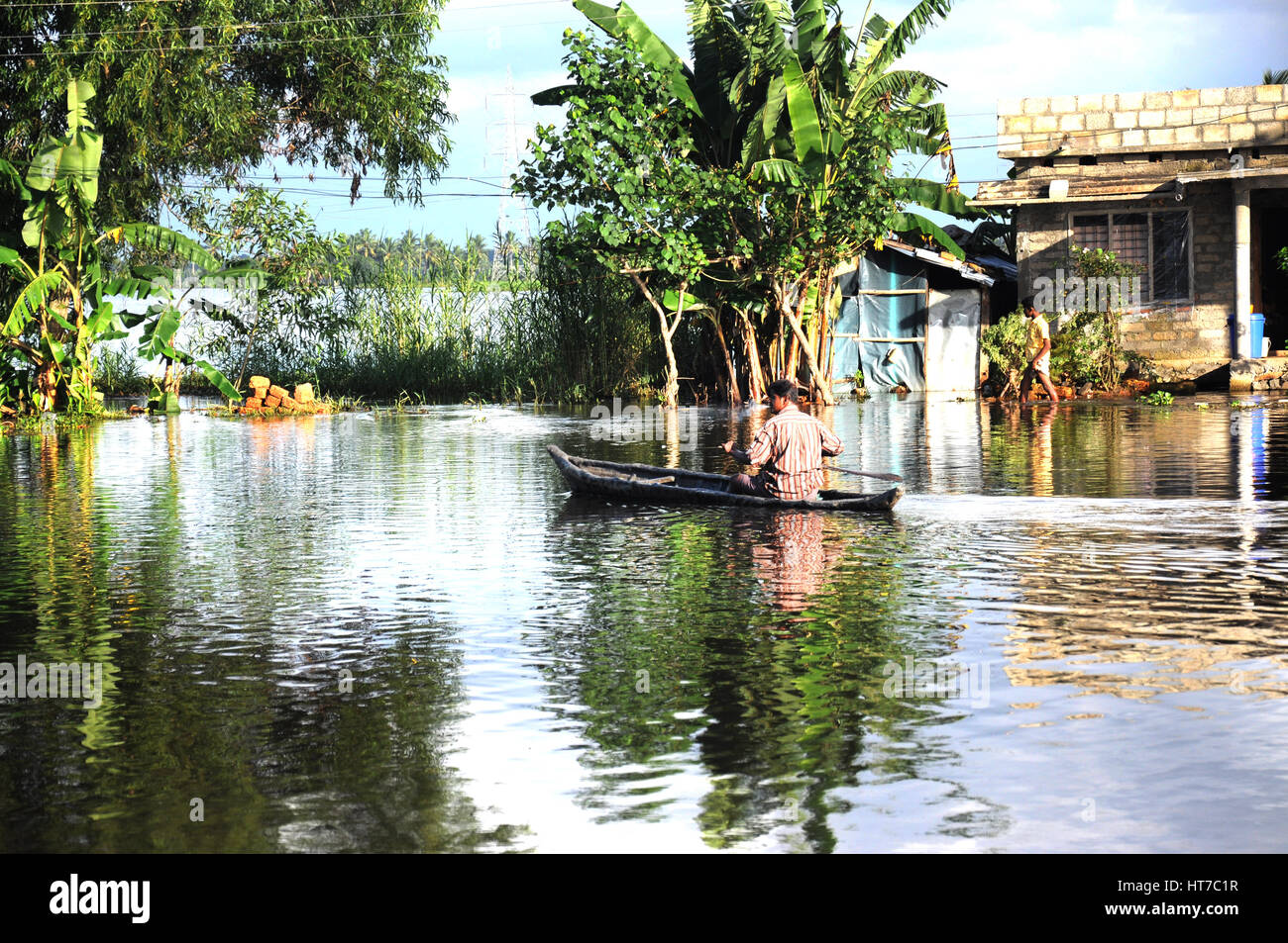 Beautiful Kerala landscape Backwaters God's Own Country, view with ...