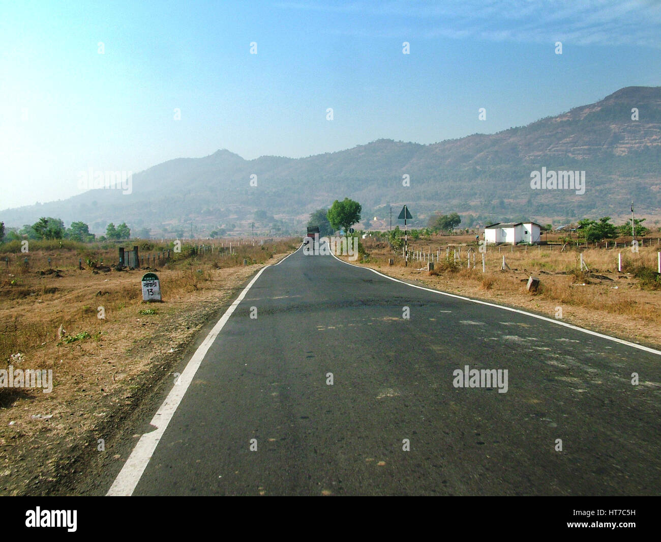 Mumbai, Beautiful Landscape Single Road, Village Area, Karjat, Side ...