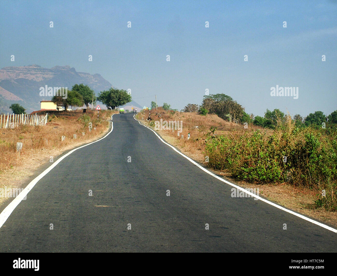 Mumbai, Beautiful Landscape Single Road, Village Area, Karjat, Side ...