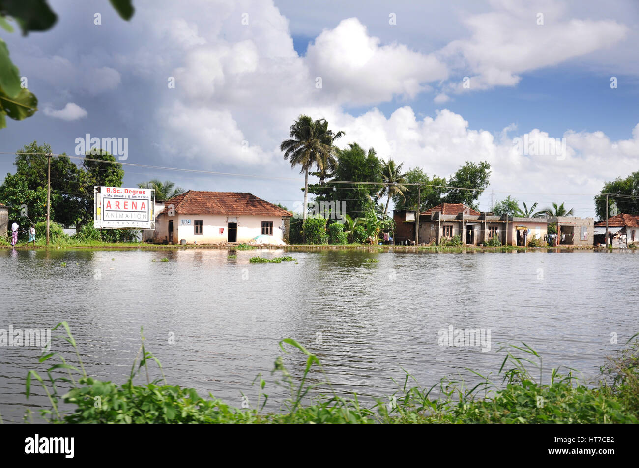 Beautiful Kerala landscape Backwaters God's Own Country, view with ...