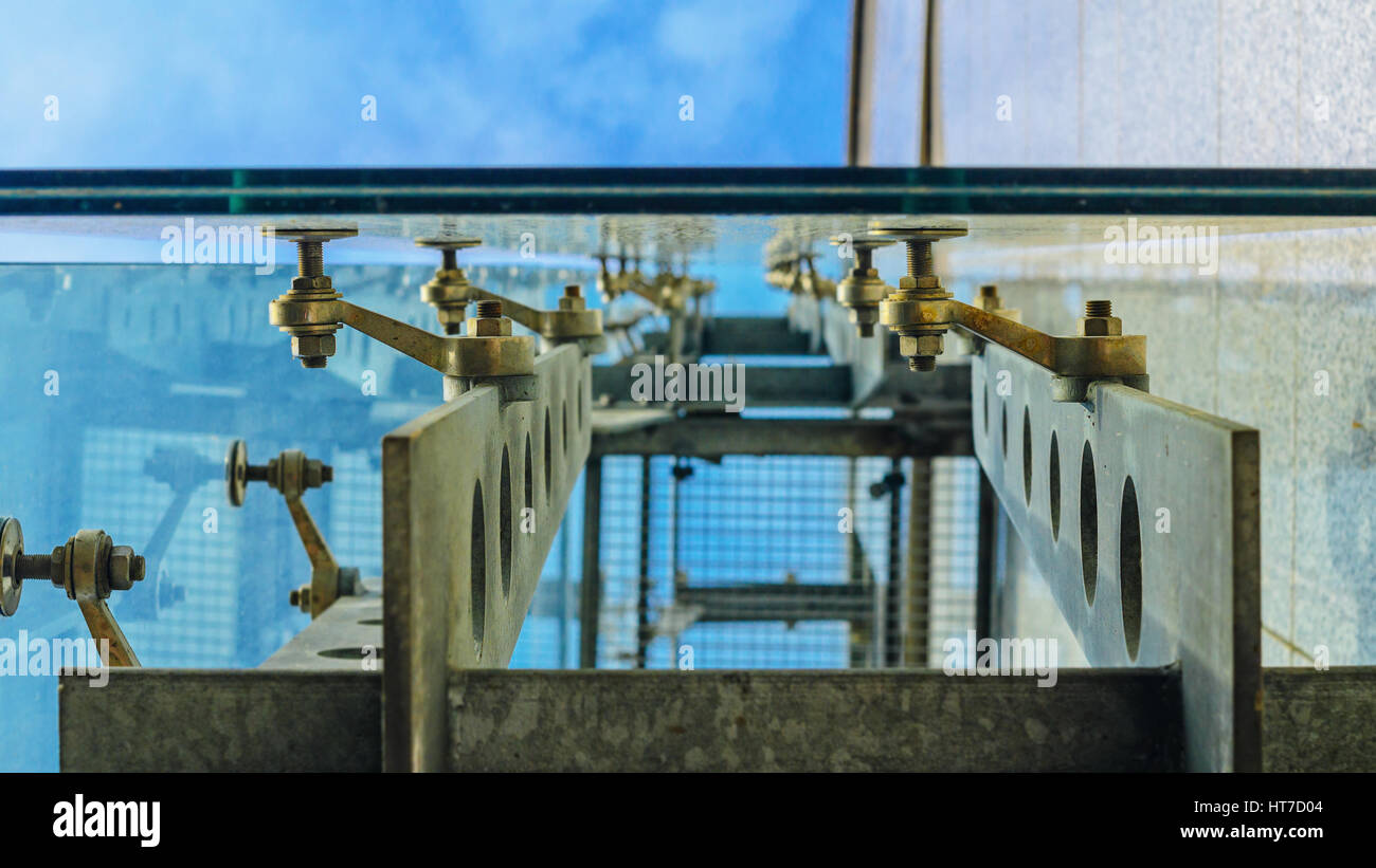 Glass curtain walls fasteners elements spider hi-res stock photography ...