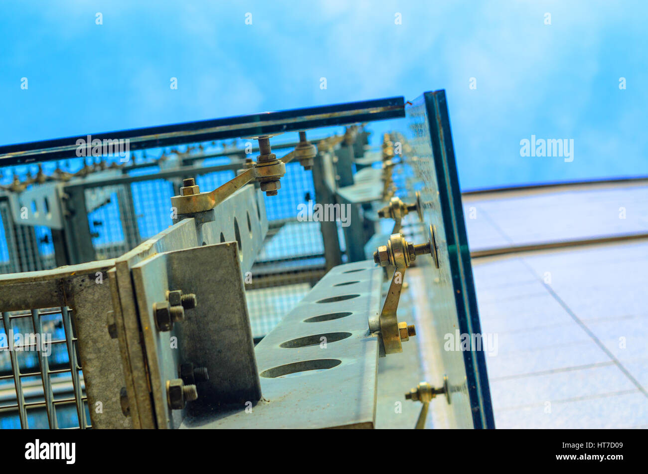 Glass curtain walls fasteners elements spider hi-res stock photography ...