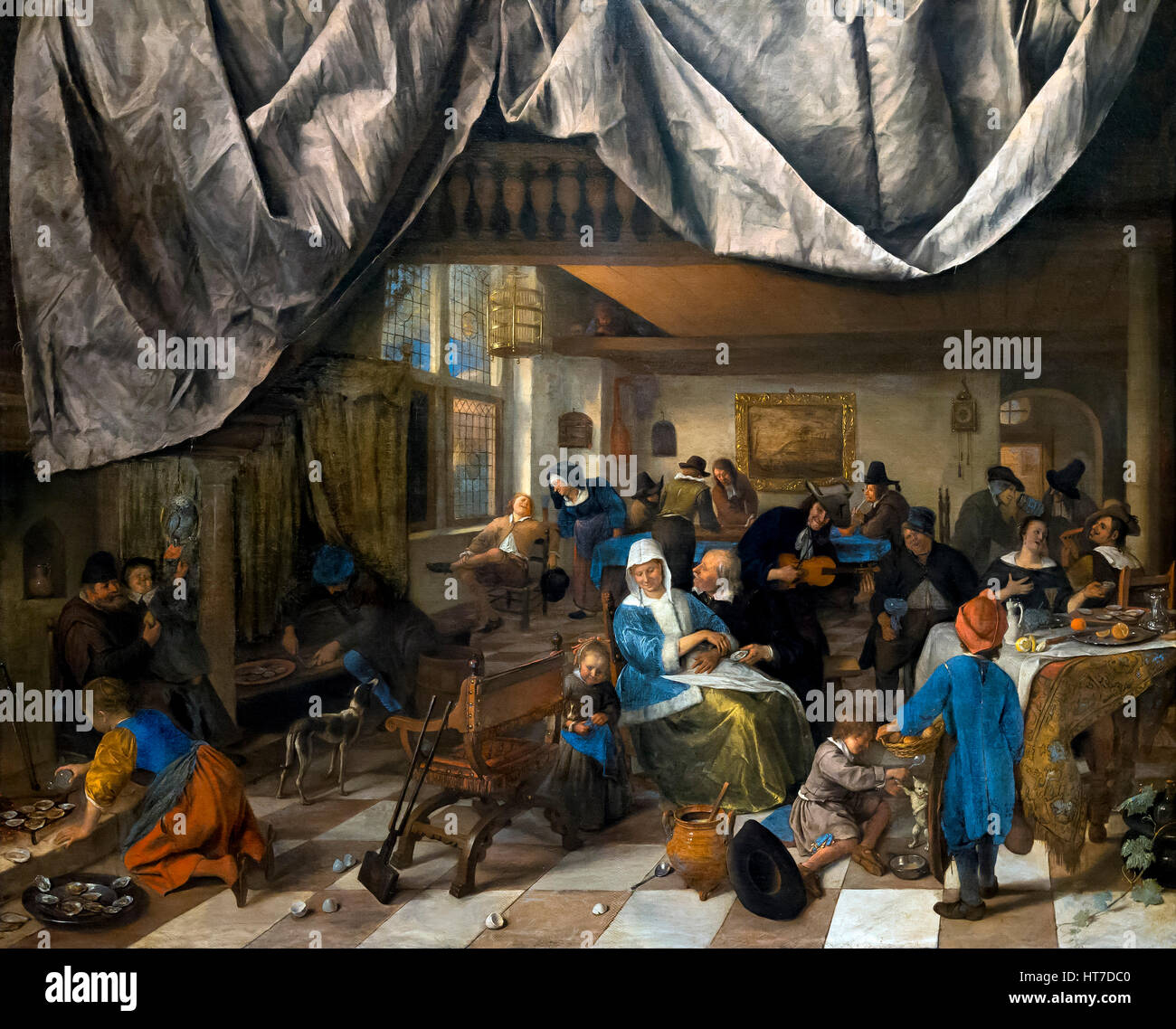 The Life of Man, by Jan Steen, circa 1665, Royal Art Gallery ...