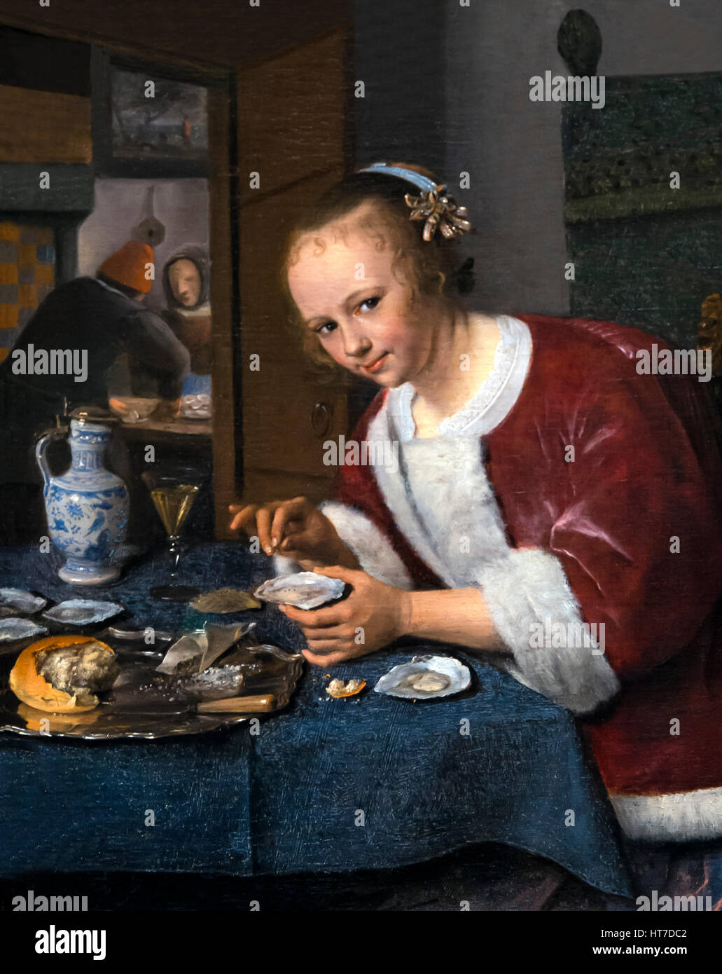 Girl Eating Oysters, Jan Steen, circa 1660, Royal Art Gallery ...