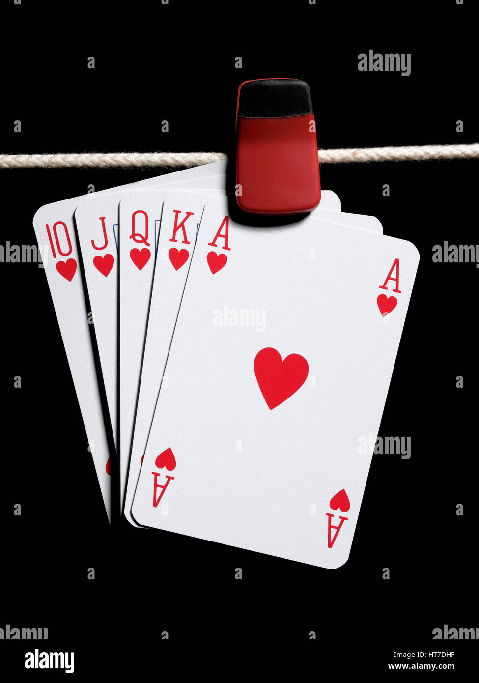 Poker hand playing cards hi-res stock photography and images - Alamy