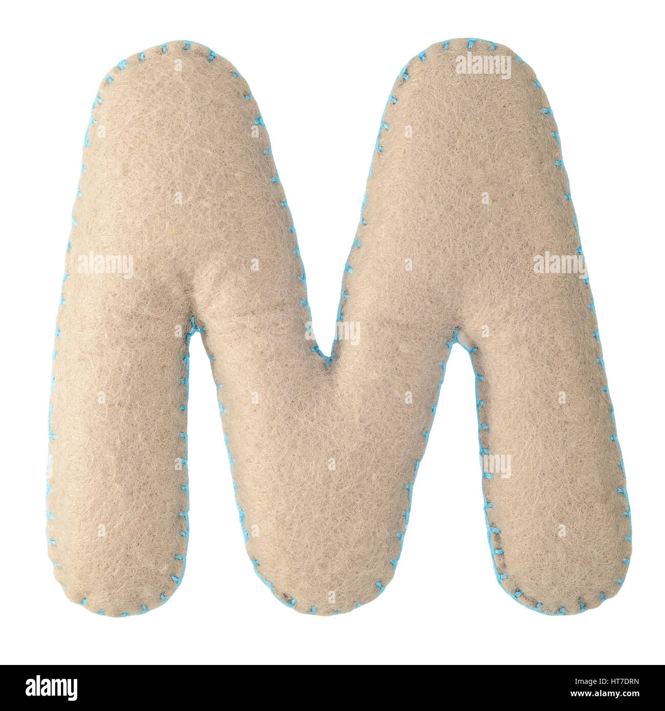 M- letter from grey felt. Collection of colorful handmade English ...