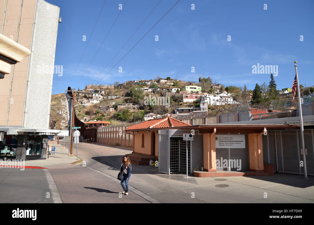 Mexico border crossing gate hi-res stock photography and images - Alamy