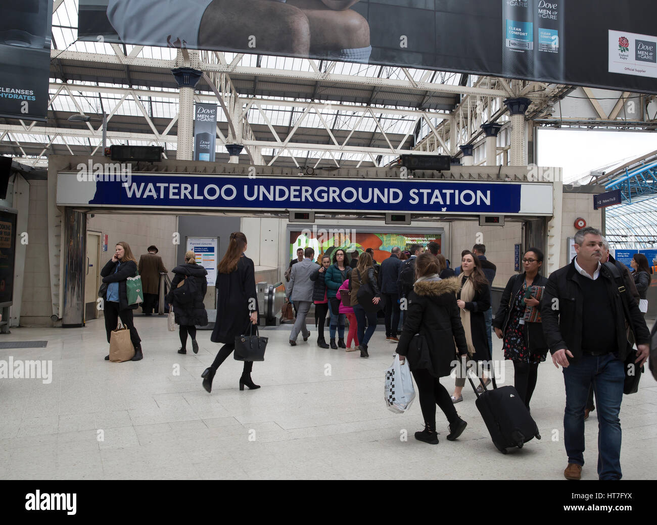 Waterloo Underground Station london Stock Photo - Alamy