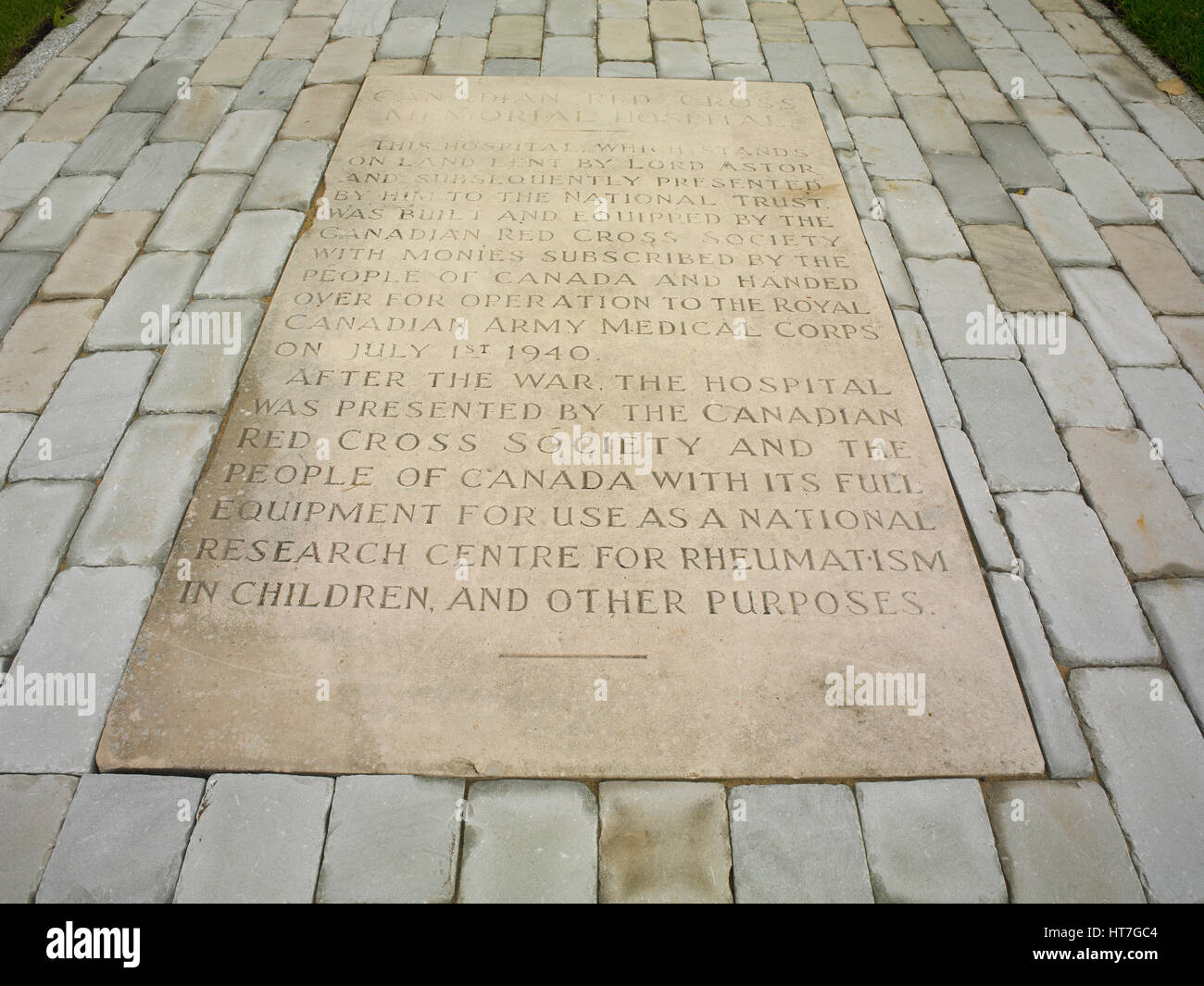 Stone plaque on floor Stock Photo - Alamy