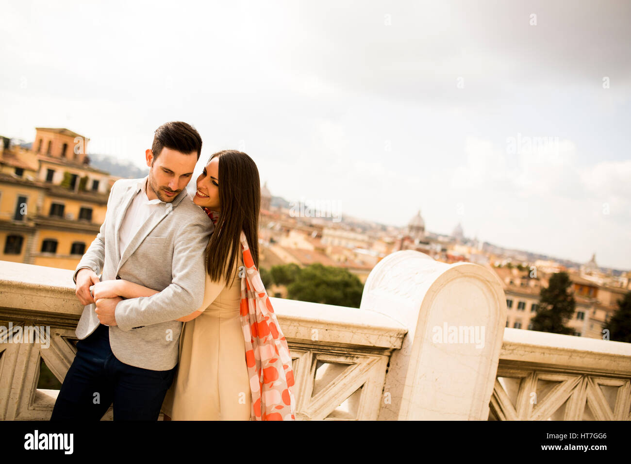 Loving couple in Rome, Italy Stock Photo - Alamy