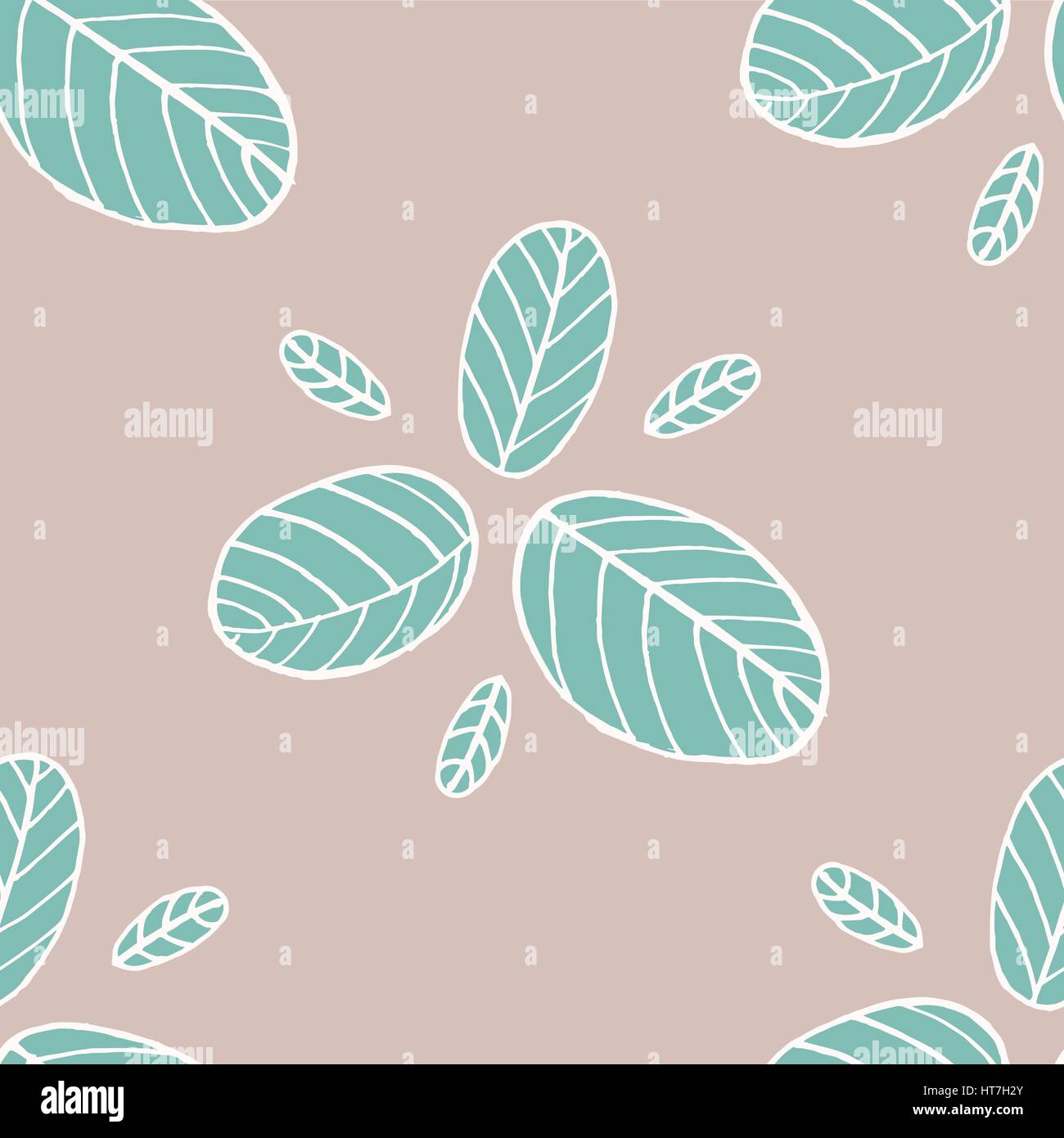 Hand drawn vector background with leaves Stock Vector Image & Art - Alamy