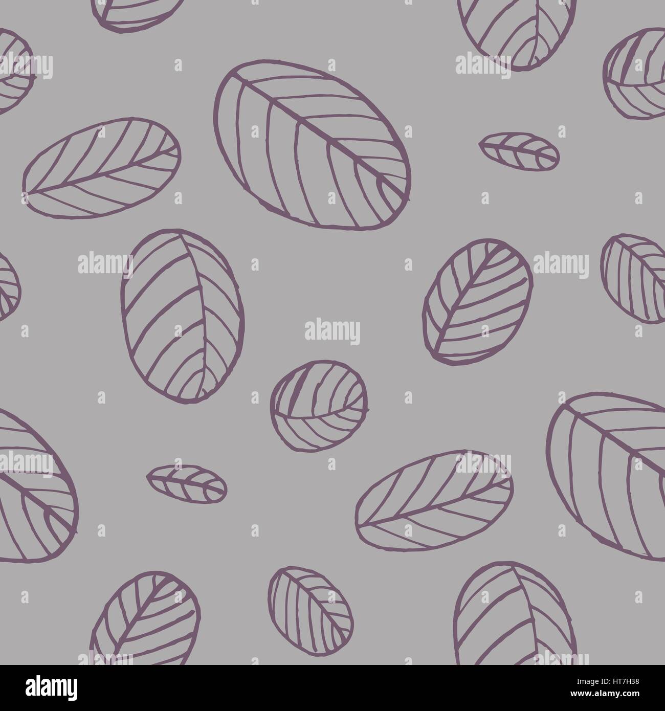Hand drawn vector background with leaves Stock Vector Image & Art - Alamy
