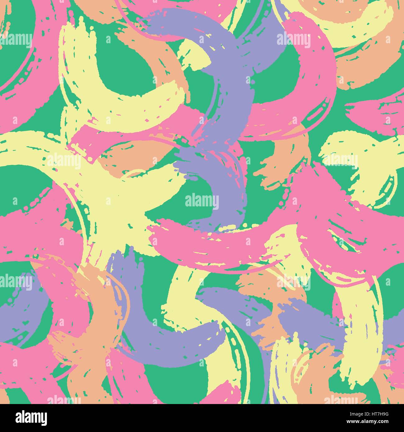 Splashes green orange paint in Stock Vector Images - Alamy