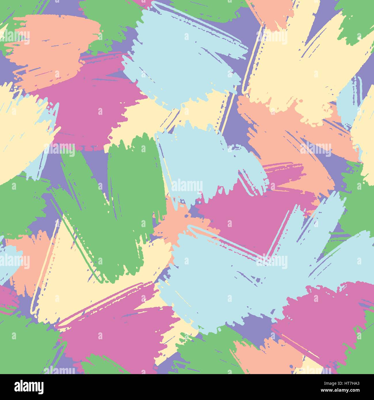 Seamless pattern with realistic paint splashes Stock Vector Image & Art ...