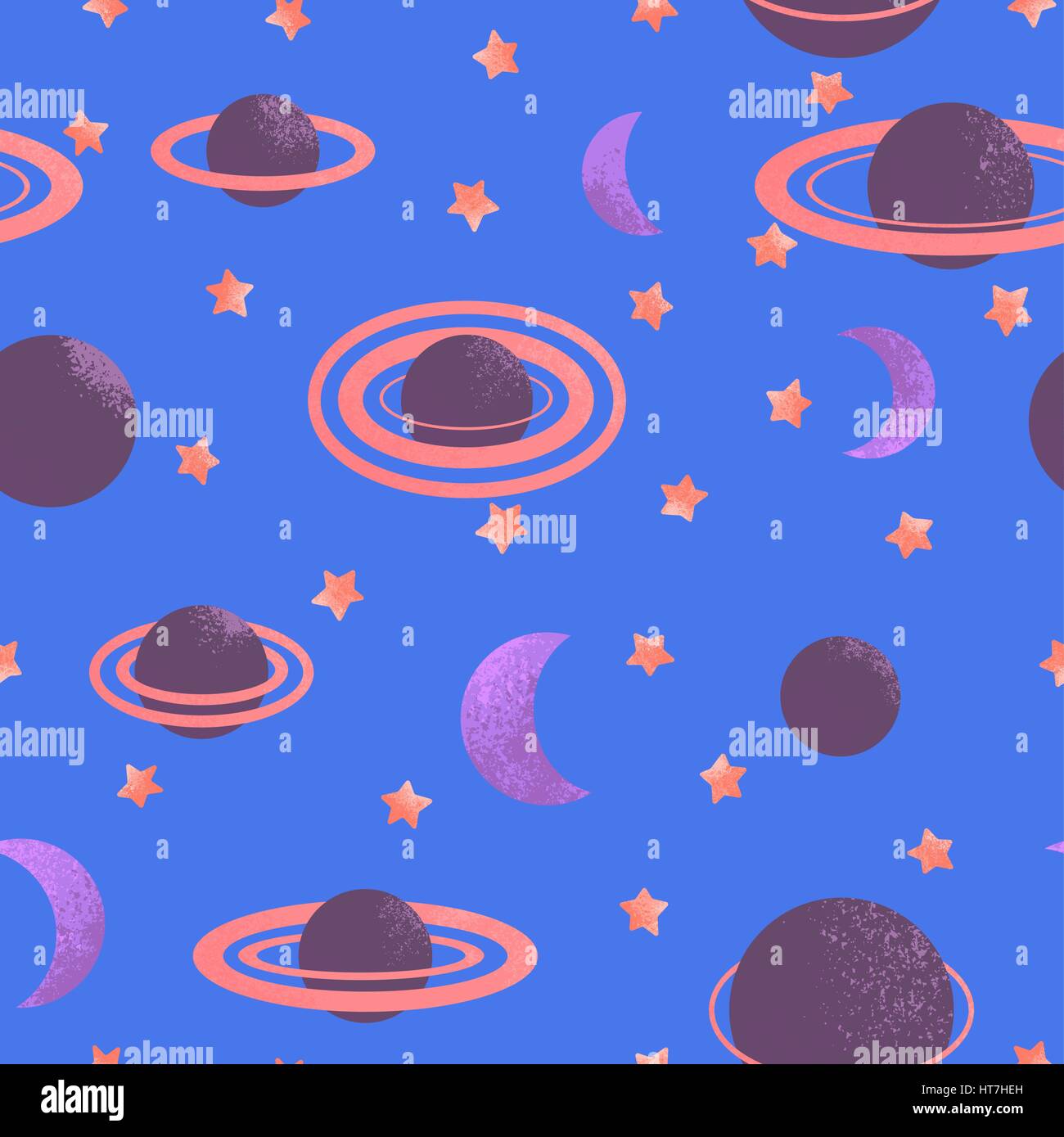 Seamless pattern on cosmic theme Stock Vector Image & Art - Alamy