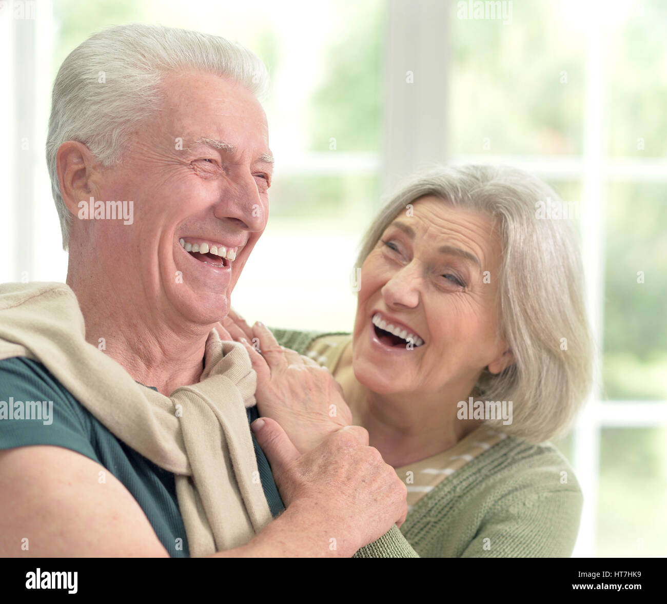 Elderly laugh hi-res stock photography and images - Alamy