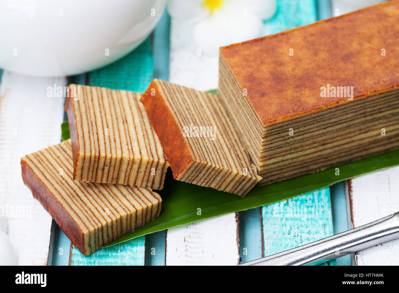 Traditional Indonesian sweet Lapis layer cake Stock Photo - Alamy