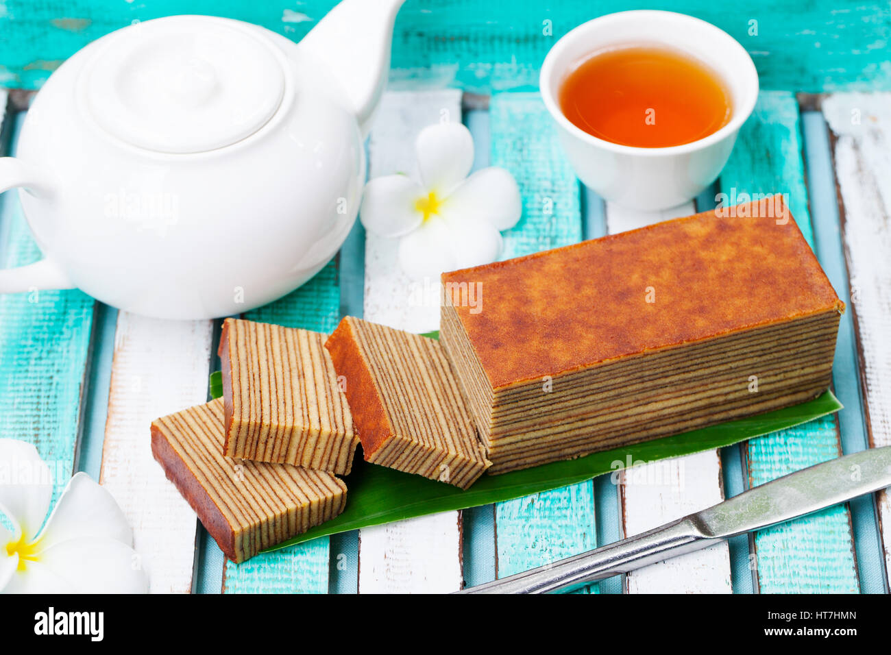 Traditional Indonesian sweet Lapis layer cake Stock Photo - Alamy