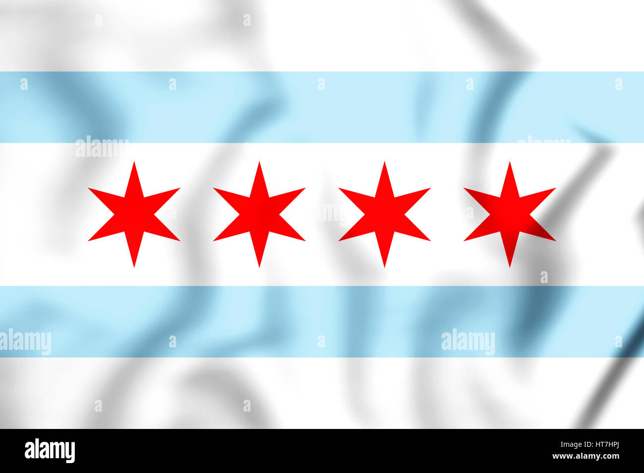 Chicago city flag hi-res stock photography and images - Alamy