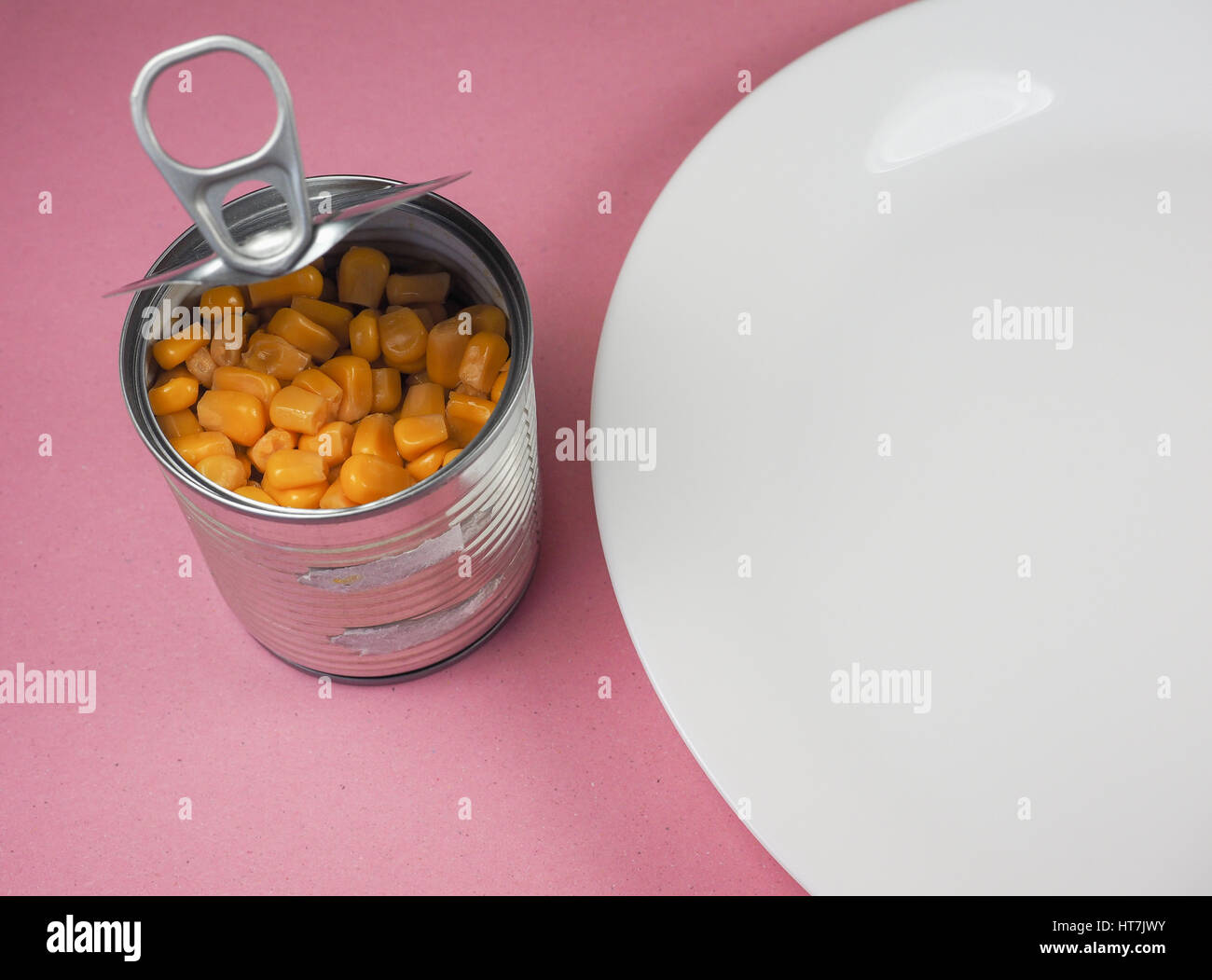maize corn food in a tin can Stock Photo - Alamy