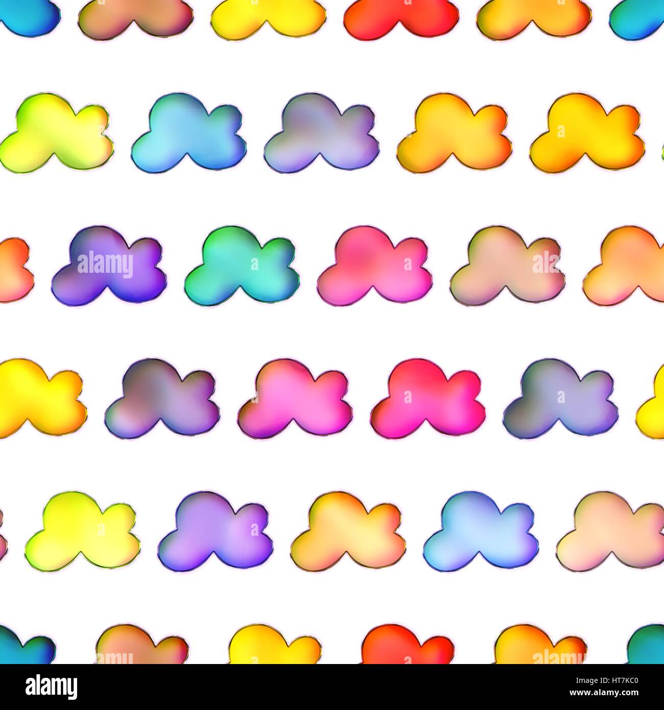 Seamless texture colorful clouds Stock Photo - Alamy