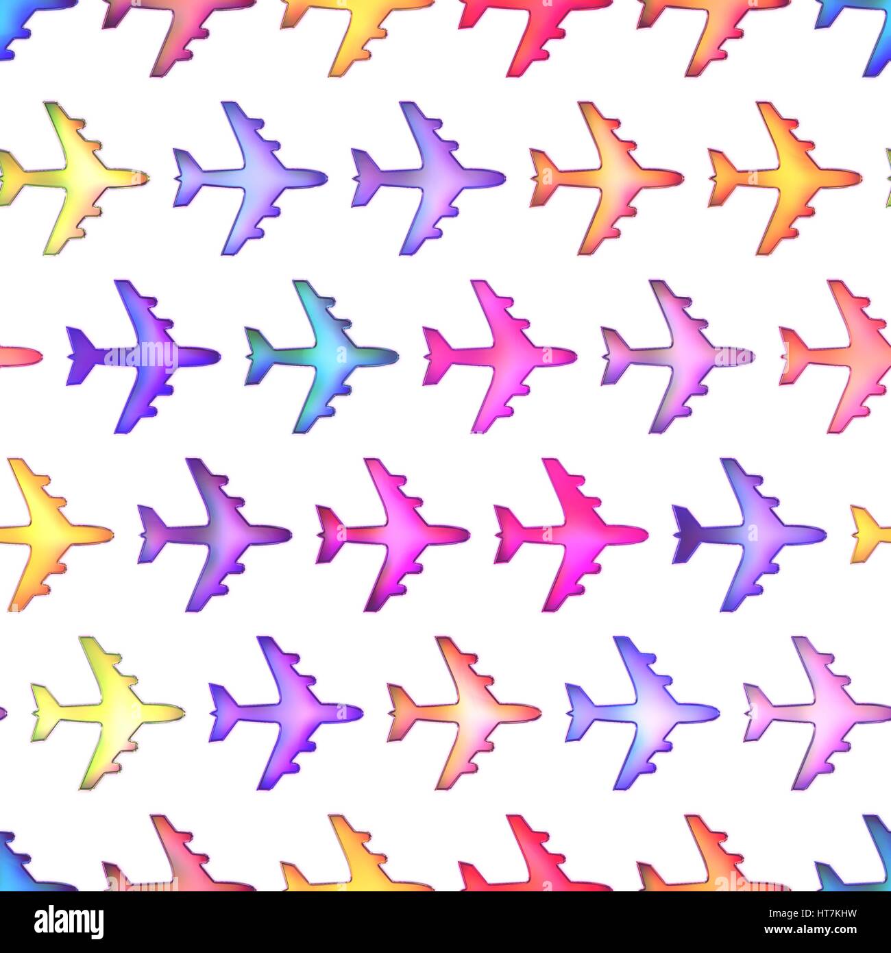 Seamless colorful texture airplane Stock Photo - Alamy