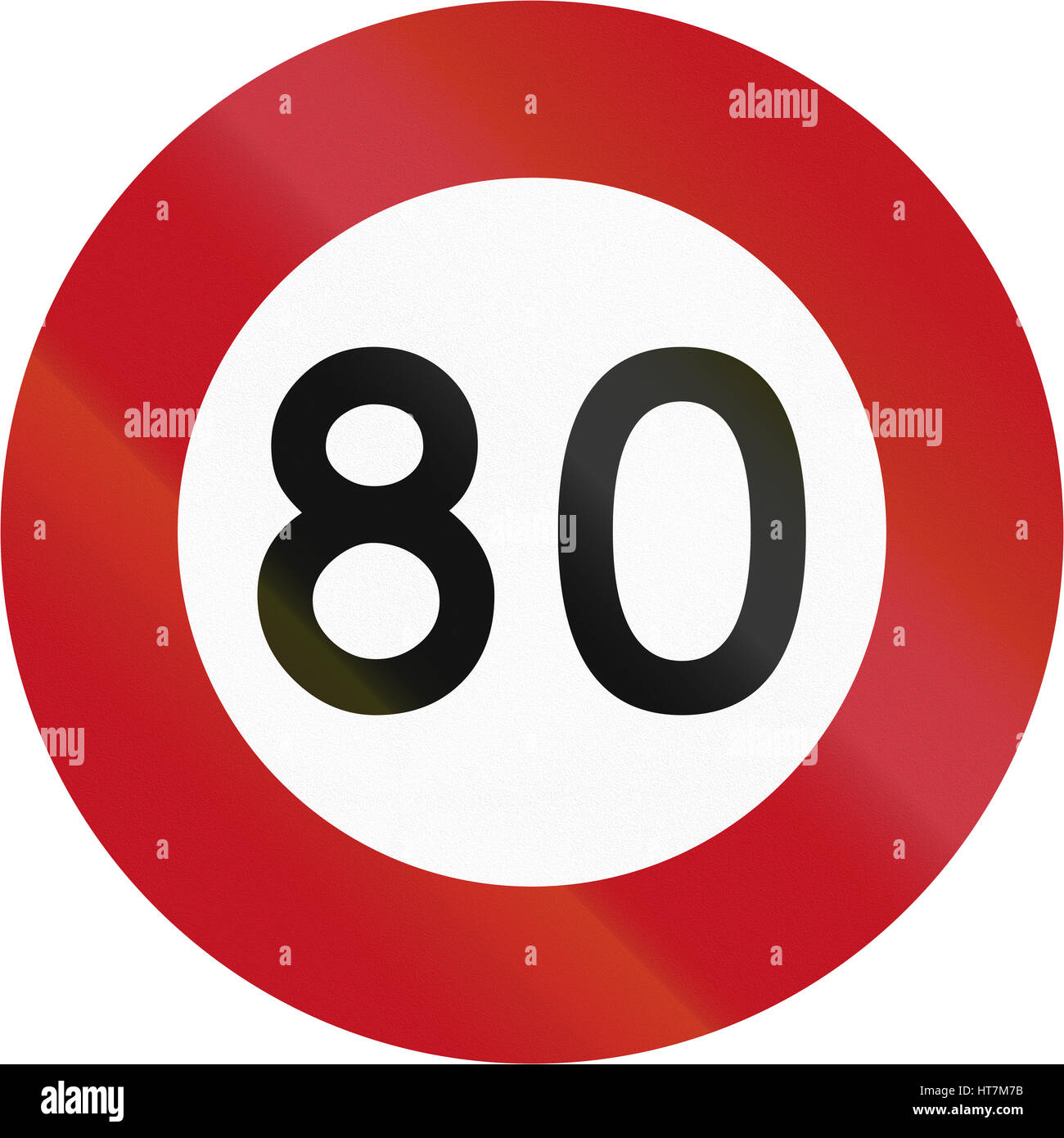 80 kmh speed sign hi-res stock photography and images - Alamy