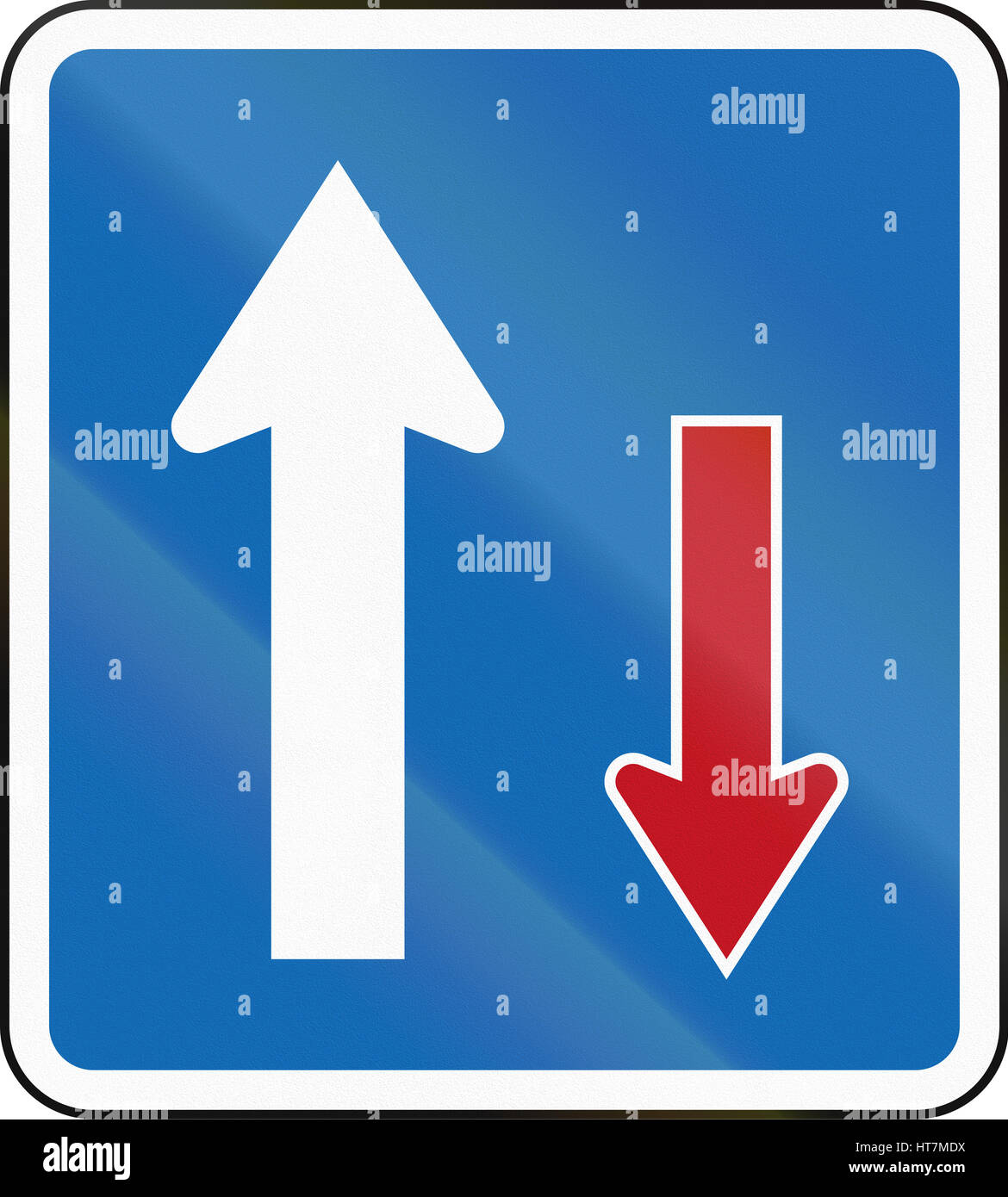 Priority Over Oncoming Traffic Sign High Resolution Stock Photography ...