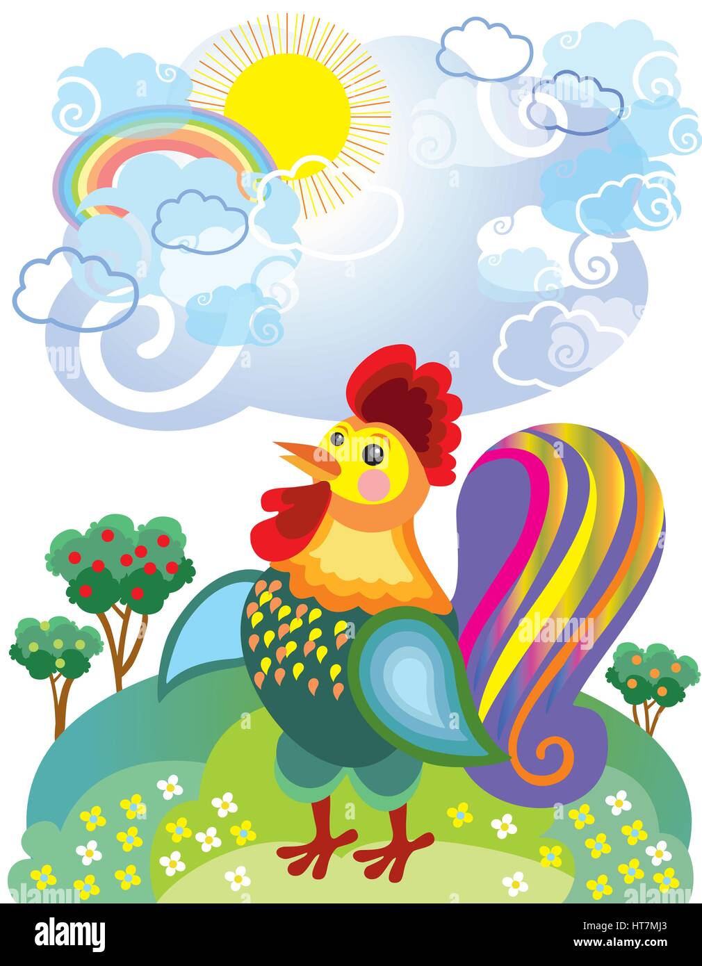 Morning Rooster Clipart