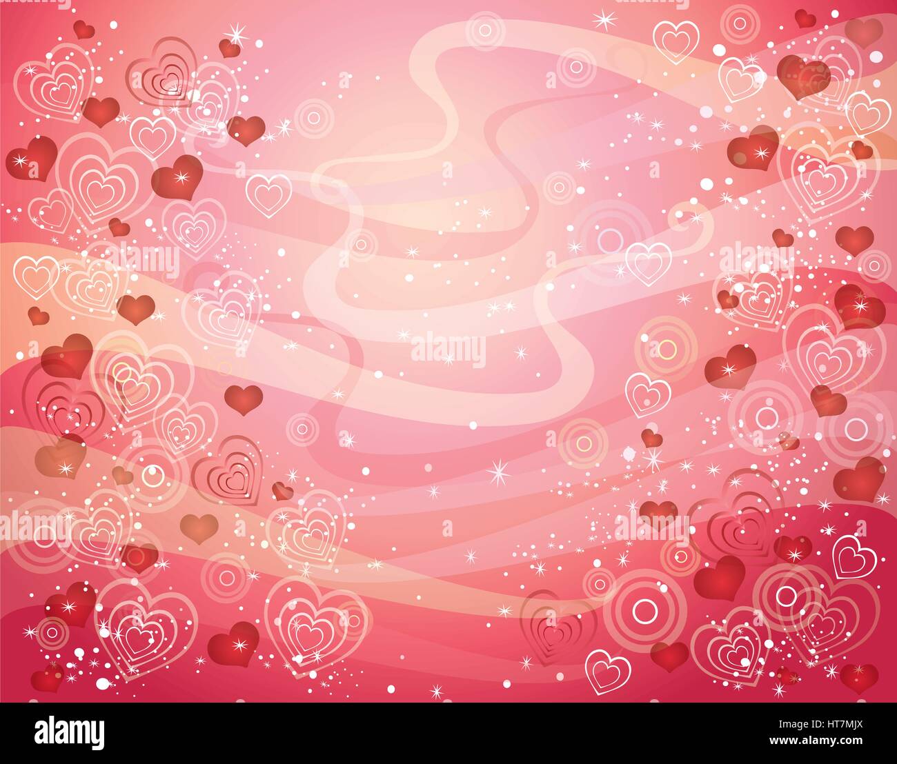 Valentin's day Background with Hearts Stock Vector Image & Art - Alamy