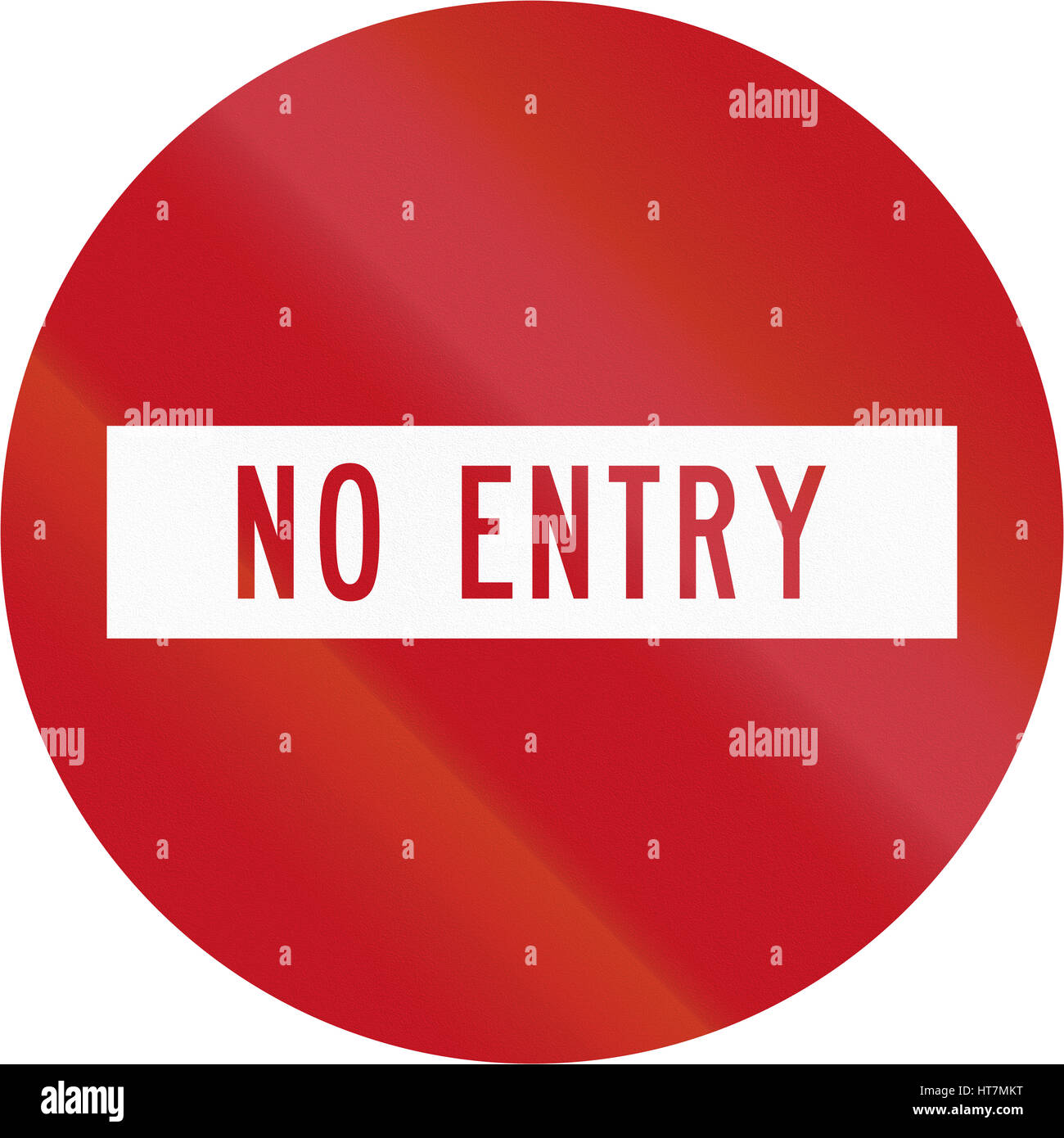 New Zealand road sign RG-9 - No Entry (Do Not Enter Stock Photo - Alamy