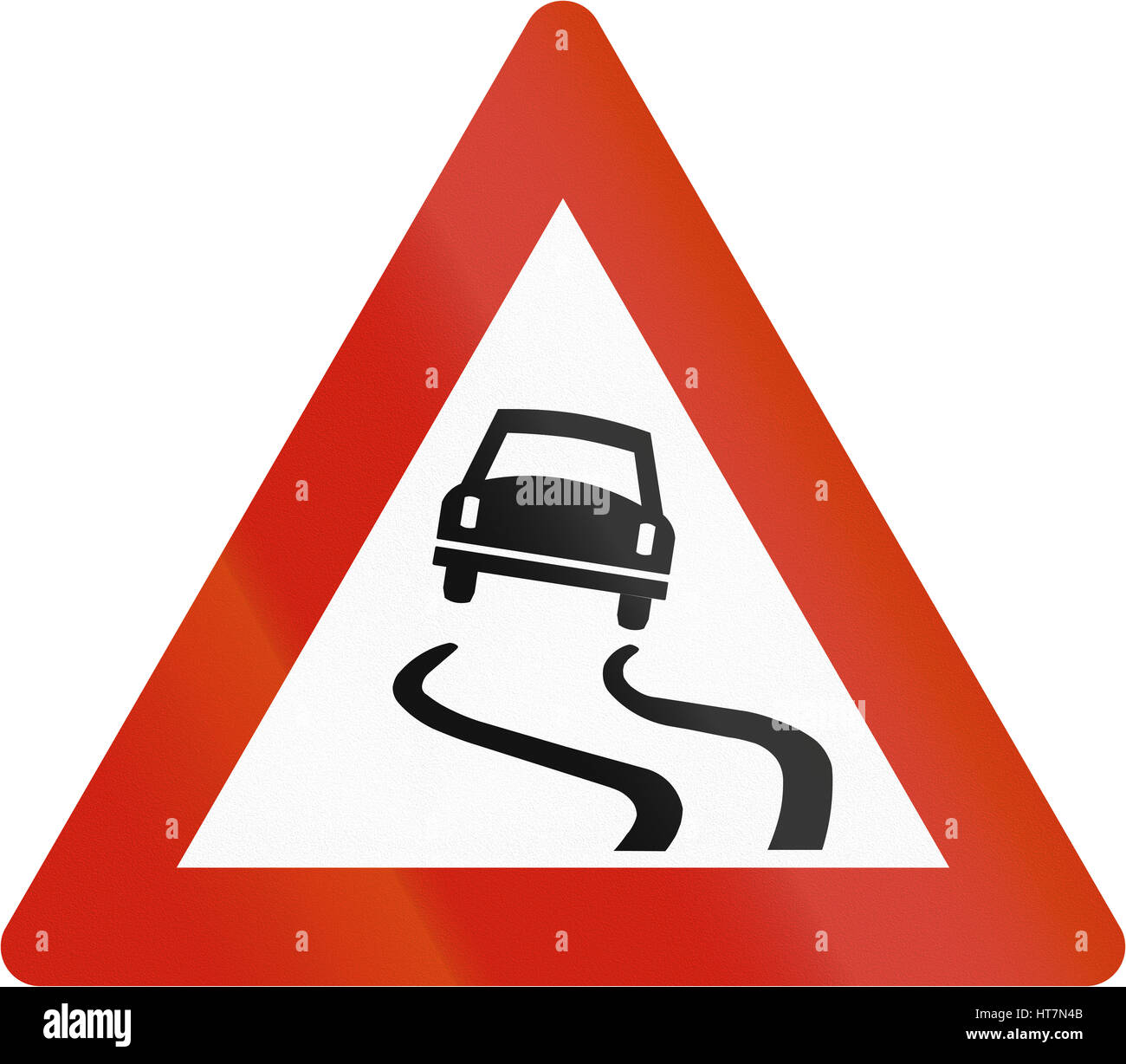 Car skidding sign hi-res stock photography and images - Alamy